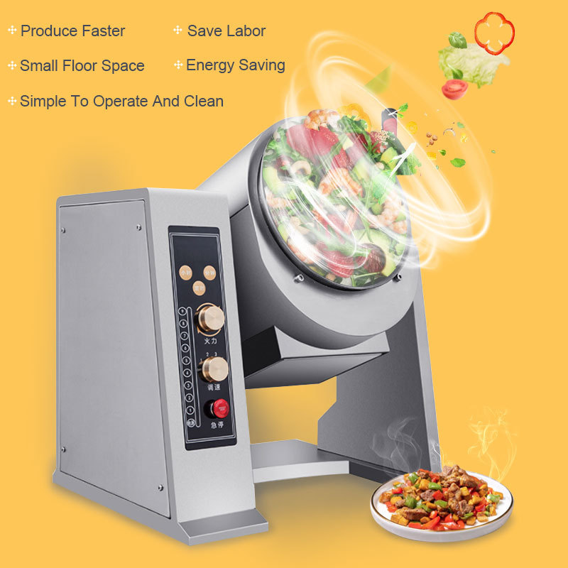 Restaurant Electric Chef Smart Commercial Cooker Food Rice Stir Fry Wok ...