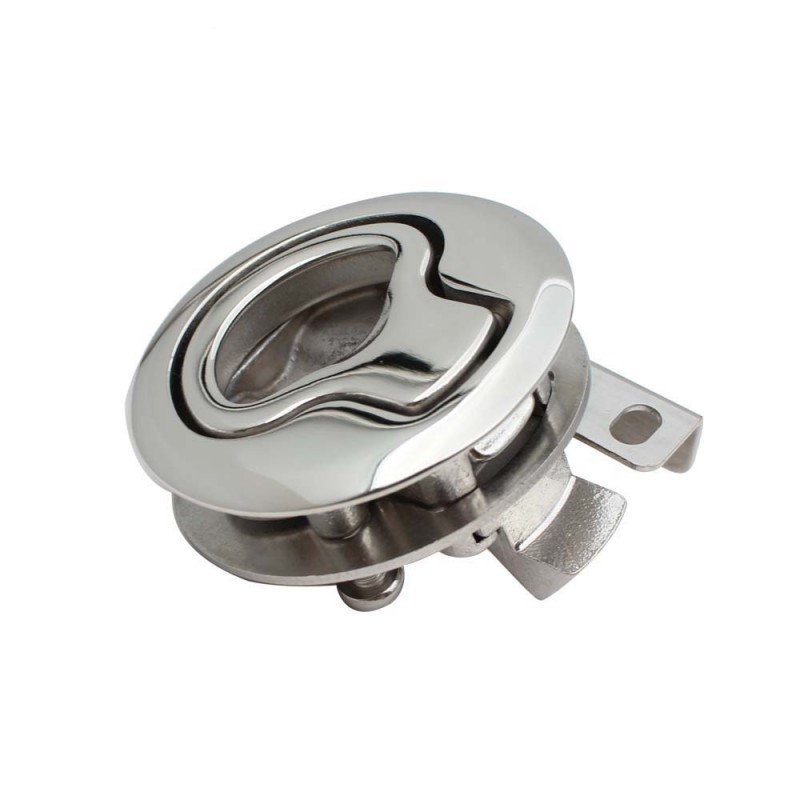 2inch stainless steel 316 Flush Pull Ring Slam lock Push to close Boat ...