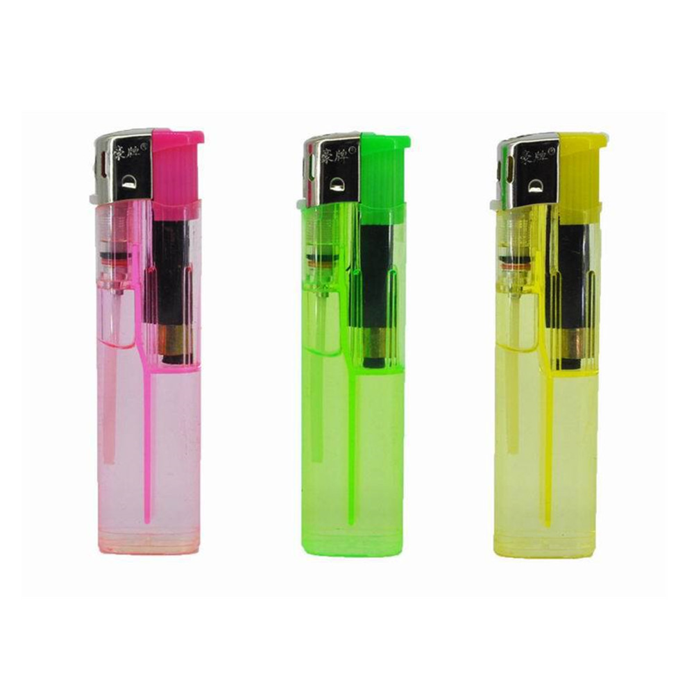 2022 Haopai Brand Bulk Sell Gas Plastic Lighter with Transparent Tank ...