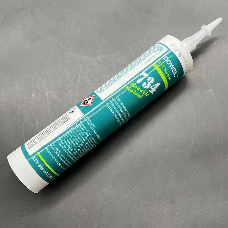 Antiskid silicon rubber flowable sealant Clear RTV clear sealant 734 ...