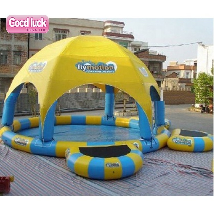 Pvc Large Pools/ Cover Inflated Inground 13/4M Transparent Dome. Over ...