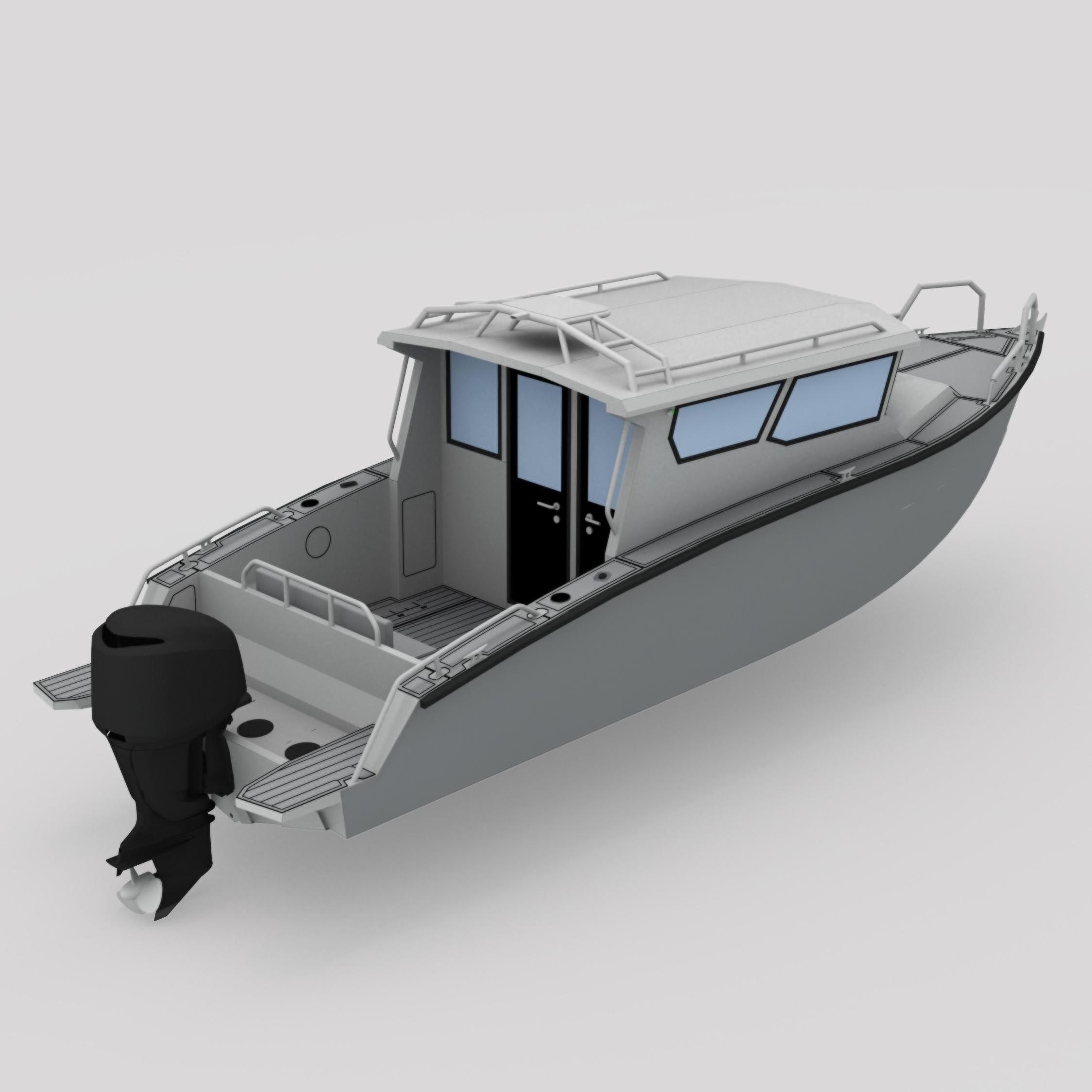 New Model Gospel 8.4m fishing speed boat aluminum fishing cabin boat ...