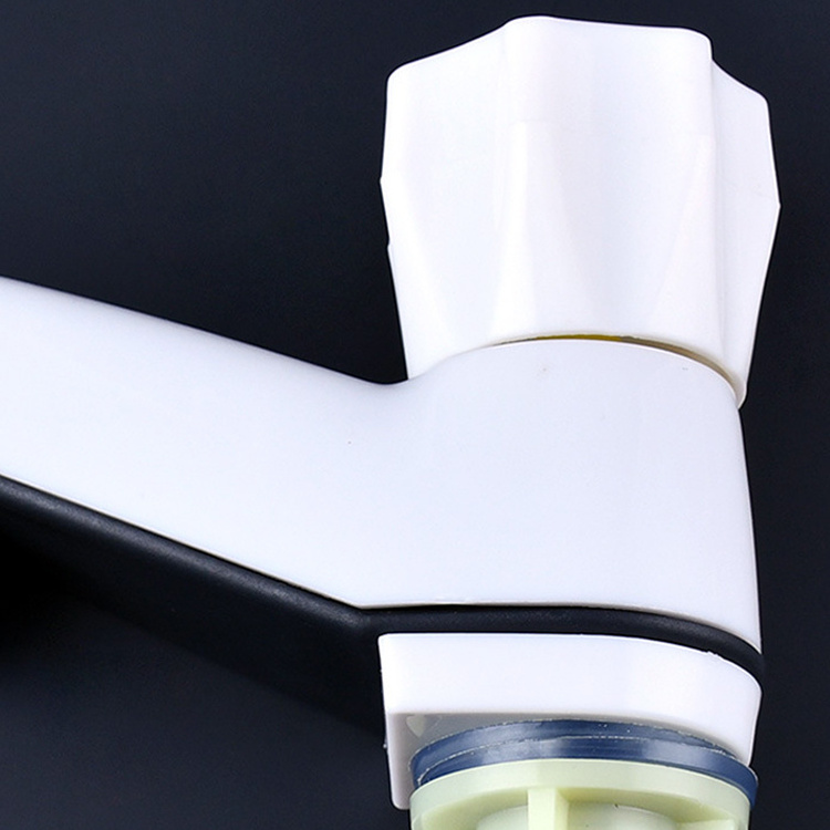 Hand Wash Sink Tap White PVC Plastic PP Single Cold Fast Open Basin ...