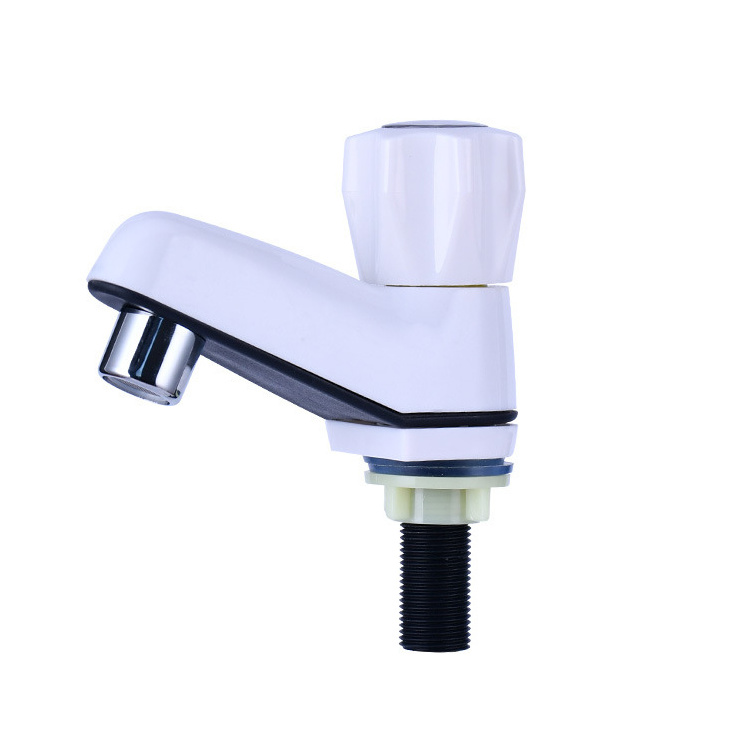 Hand Wash Sink Tap White PVC Plastic PP Single Cold Fast Open Basin ...