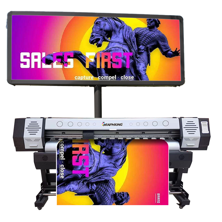 Cheap price digital 1.8m large format printer i3200 xp600 head eco ...