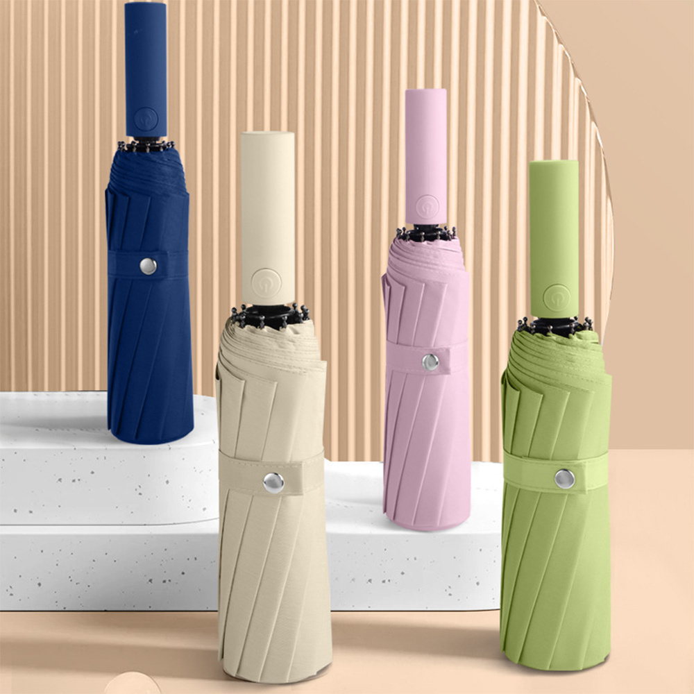 Led Flashlight Automatic Reflective Stripe Rain,Sun Umbrellas 10k 12k ...