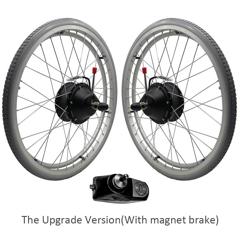 Greenpedel 24v 250w 6km/h dual-drive brushless geared motor electric wheelchair conversion kit ...