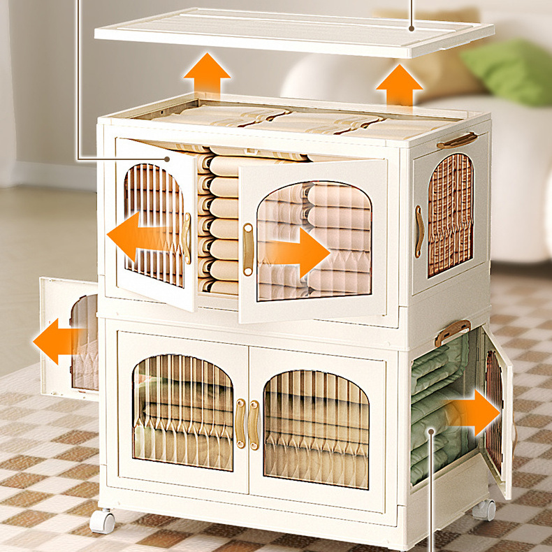 GREENSIDE Customized Nestable Stackable Folding Plastic Storage Bins ...