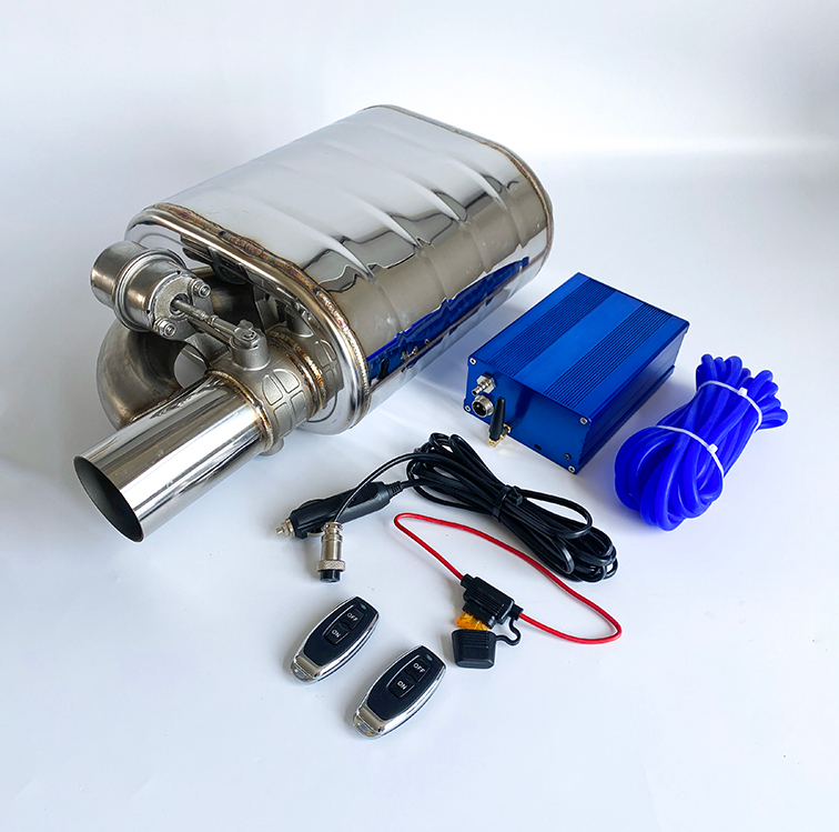 Exhaust Muffler With Dump Valve Stainless Steel Electric Exhaust Cutout ...