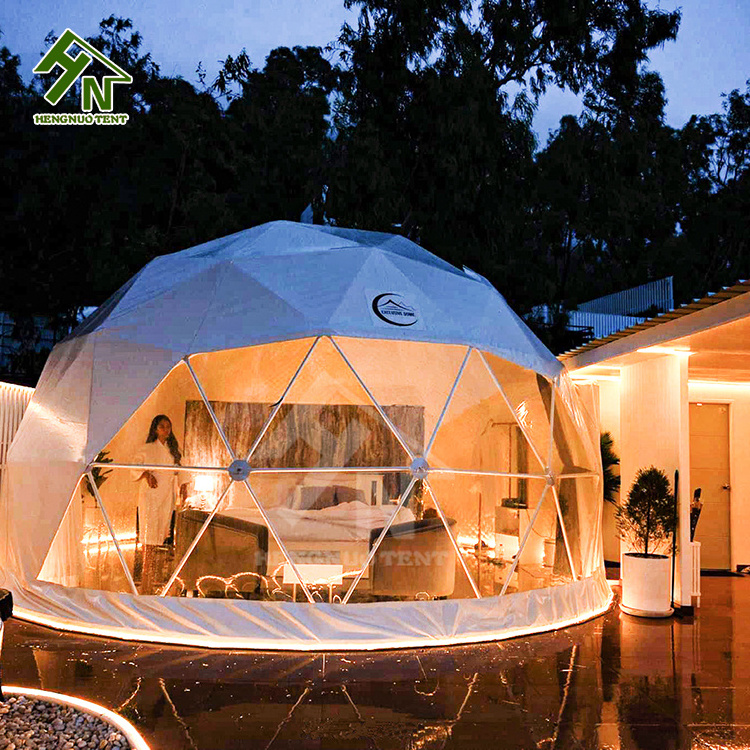 Waterproof UV Protection PVC Igloo Geodesic Dome Tent 4 People Hotel ...