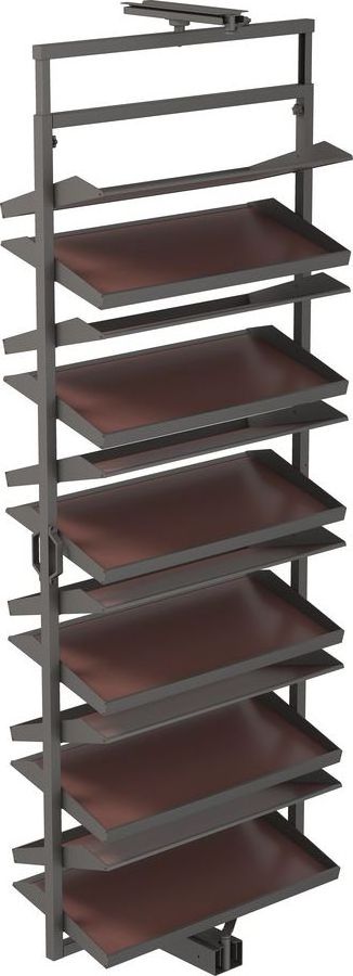 Wardrobe Storage Organizer 360 Degree Pull Out Rotating Revolving Shoe ...