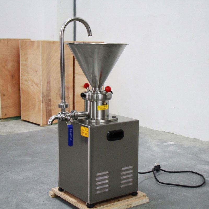 Pepper Sauce Grinder Silver Maker 50kg/H Peanut Butter Line Horizontal ...