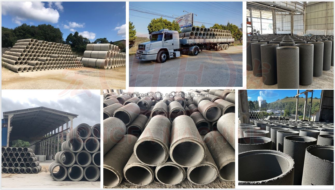 Precast Vertical Concrete Pipe making machine Customized Precast ...