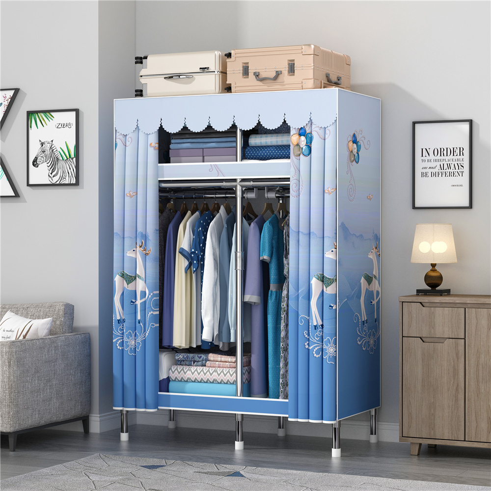 Blue canvas wardrobe store