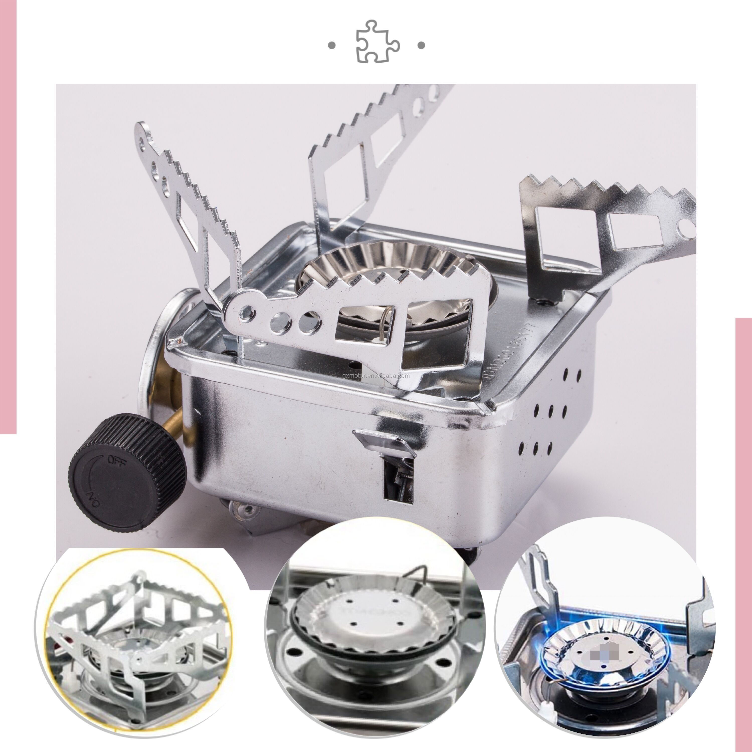 picnic and camping small mini gas stove use with butane gas cartridge ...