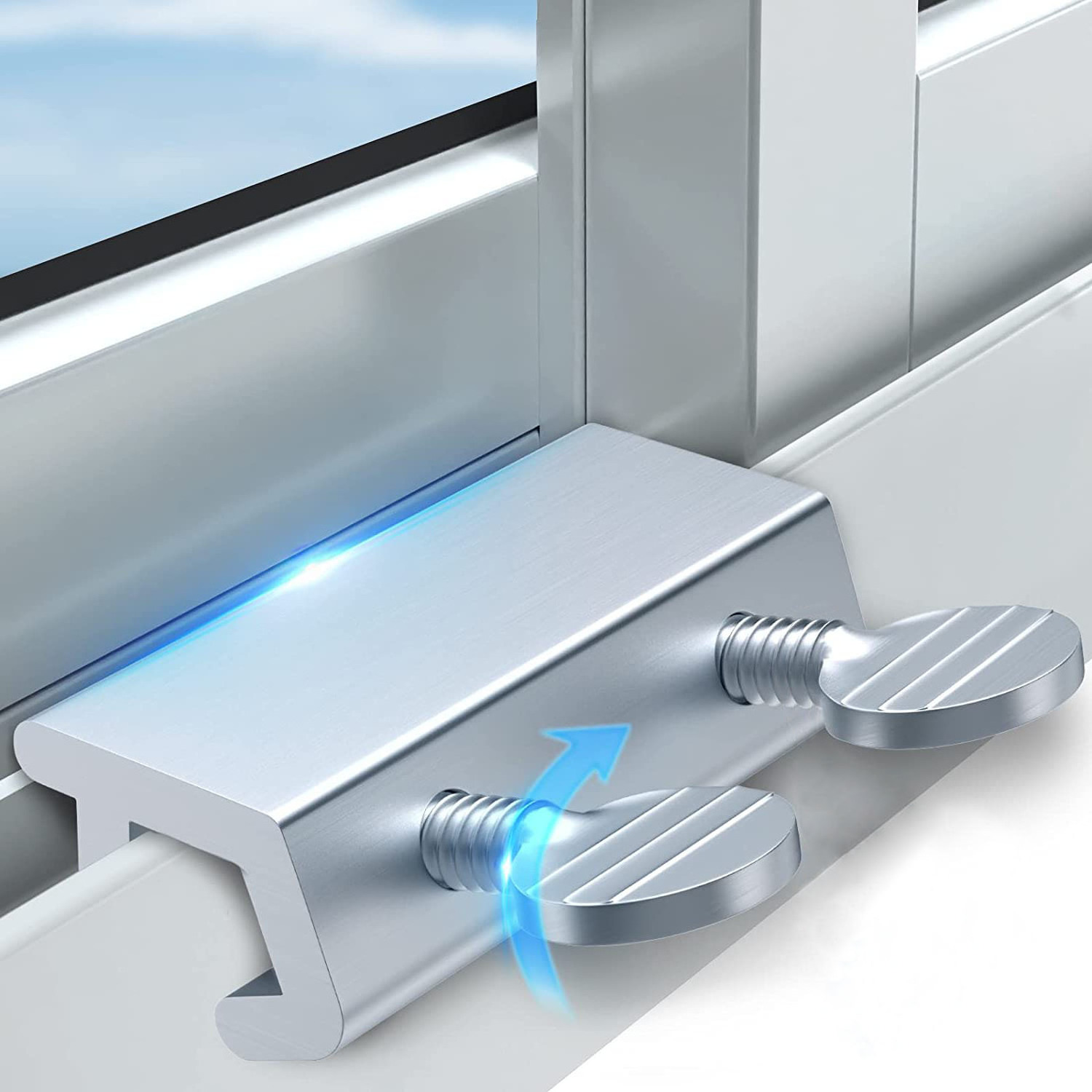 6 pcs Packed Traditional Design Aluminum Adjustable Child-Proof Double ...