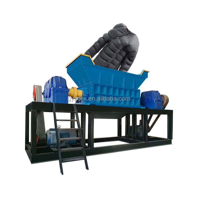 New 4500kg big polyester fabric shredder portable tire shredder machine ...
