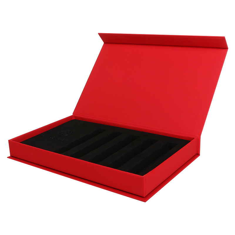 luxury custom made A4 size vial bottle packaging cardboard red paper ...