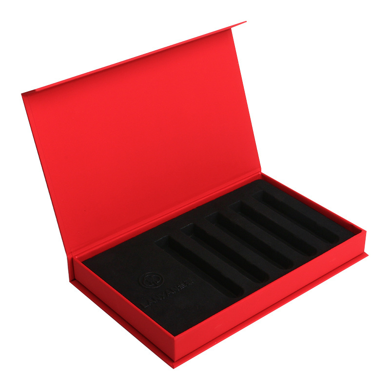 luxury custom made A4 size vial bottle packaging cardboard red paper ...