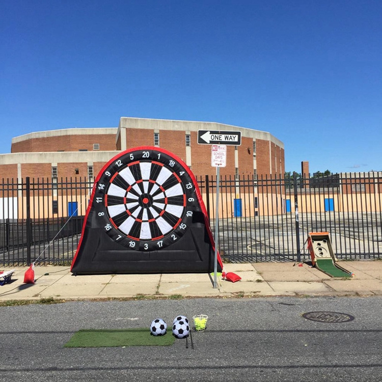 Funny New Design Giant Inflatable Football Golf Sport Inflatable Dart ...