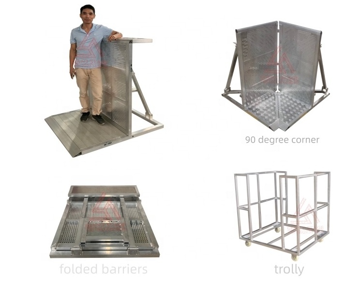 Aluminum Control Crowd Barriers Mojo Barricade Concert Barrier Fence ...