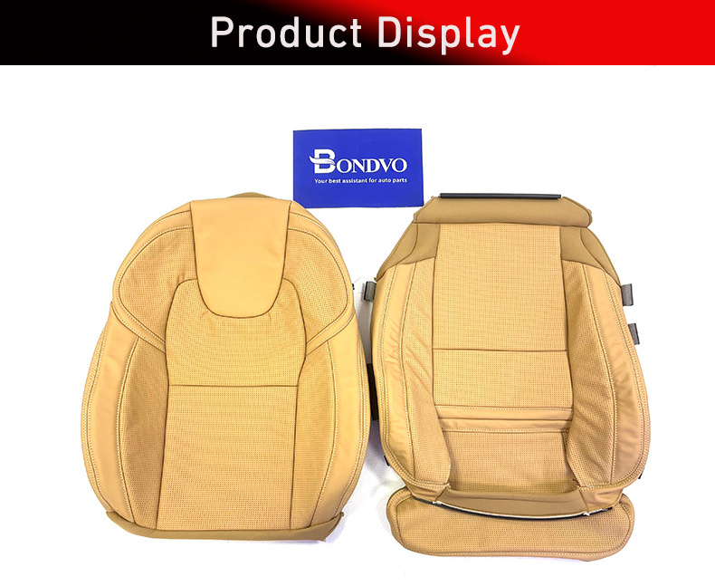 Bondvo Leather Full Car Seat Covers 100 Original Customized Nappa Genuine Perforated Amber Color for Volvo XC60 XC90 S60 S90 BestSuppliers