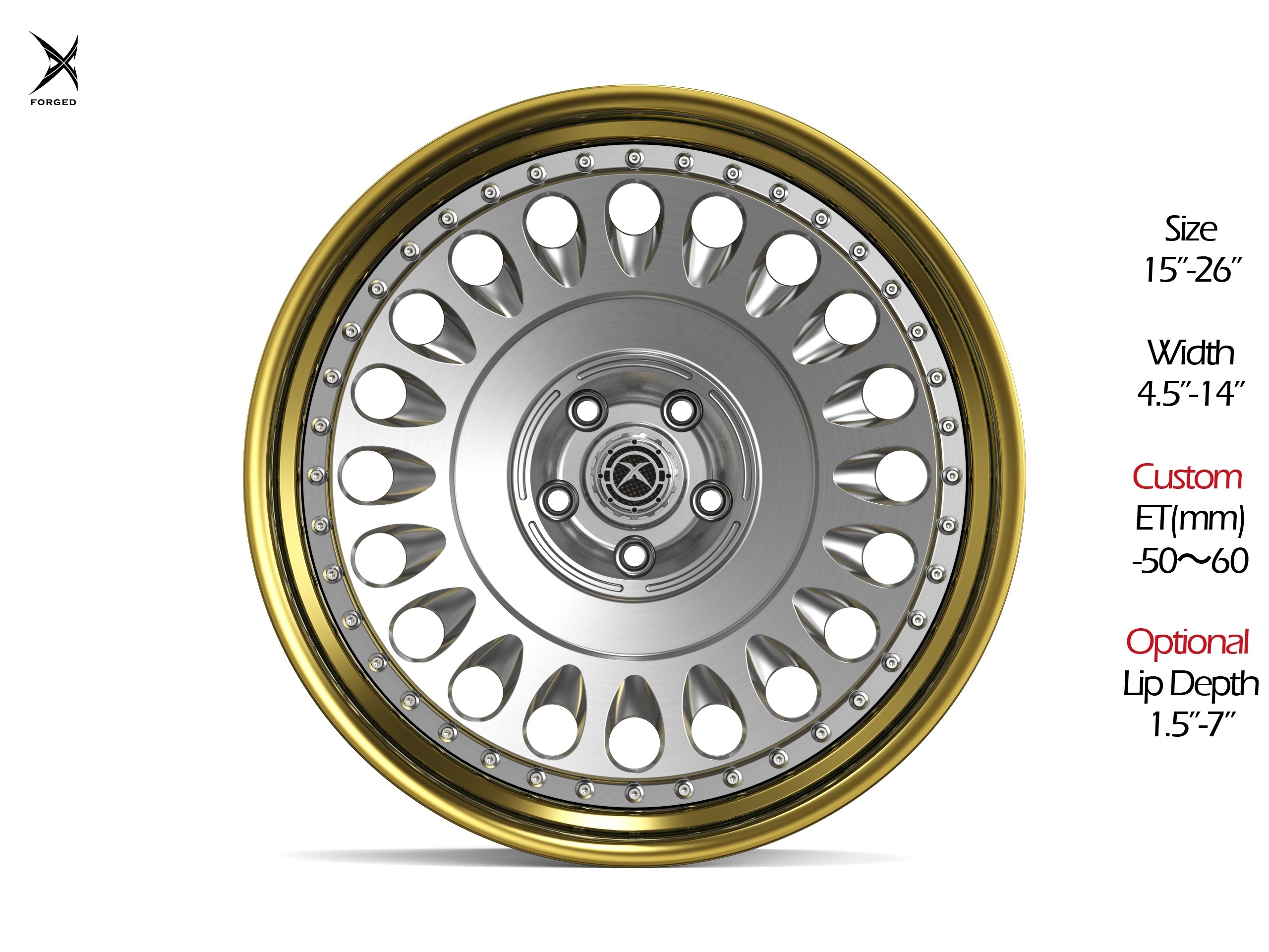 22 24 26 Inch 2 Piece Custom Forged Wheels Customized Forged Car Wheels ...