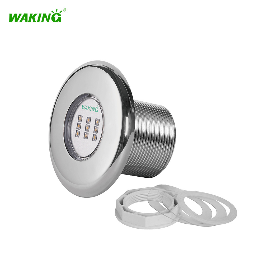 Recessed 12v rgb stainless steel 316L Polished led swimming pool light ...