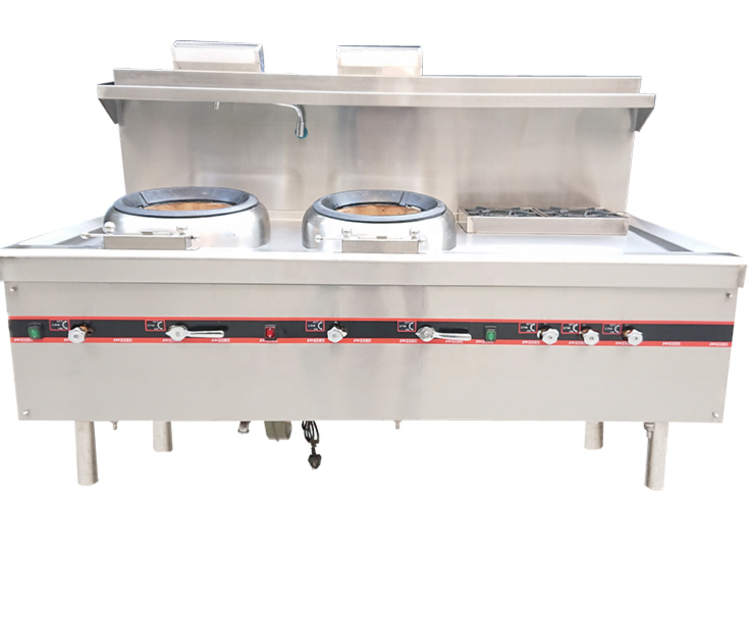 Commercial full range kitchen equipment Chinese stove kitchen in dining ...