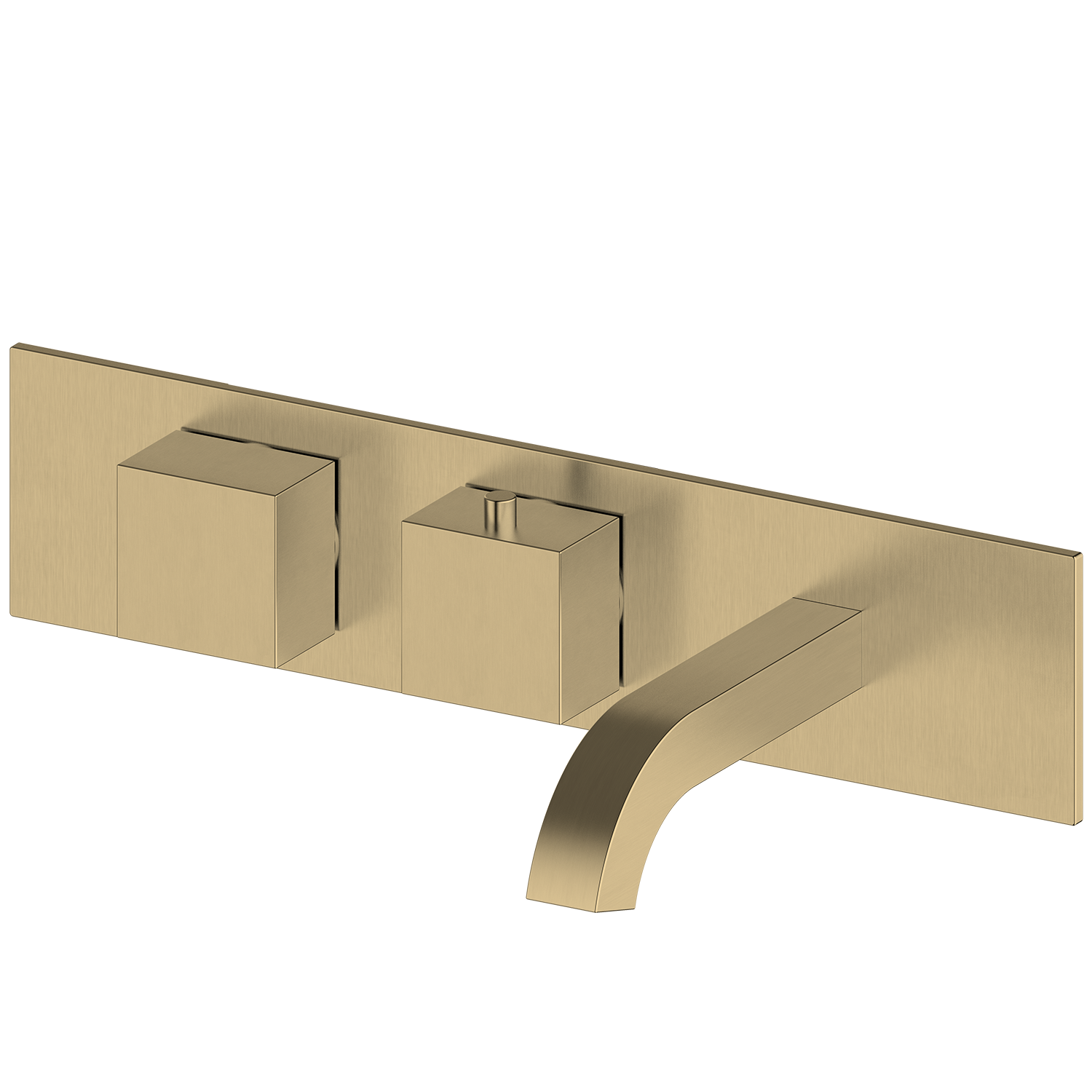 Brass Wall Mounted Dual Handle Bathroom Rain Shower Set Thermostatic ...