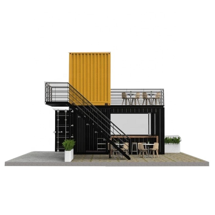 Prefab House Portable Cafe 20ft Contain Shipping Container Bar ...