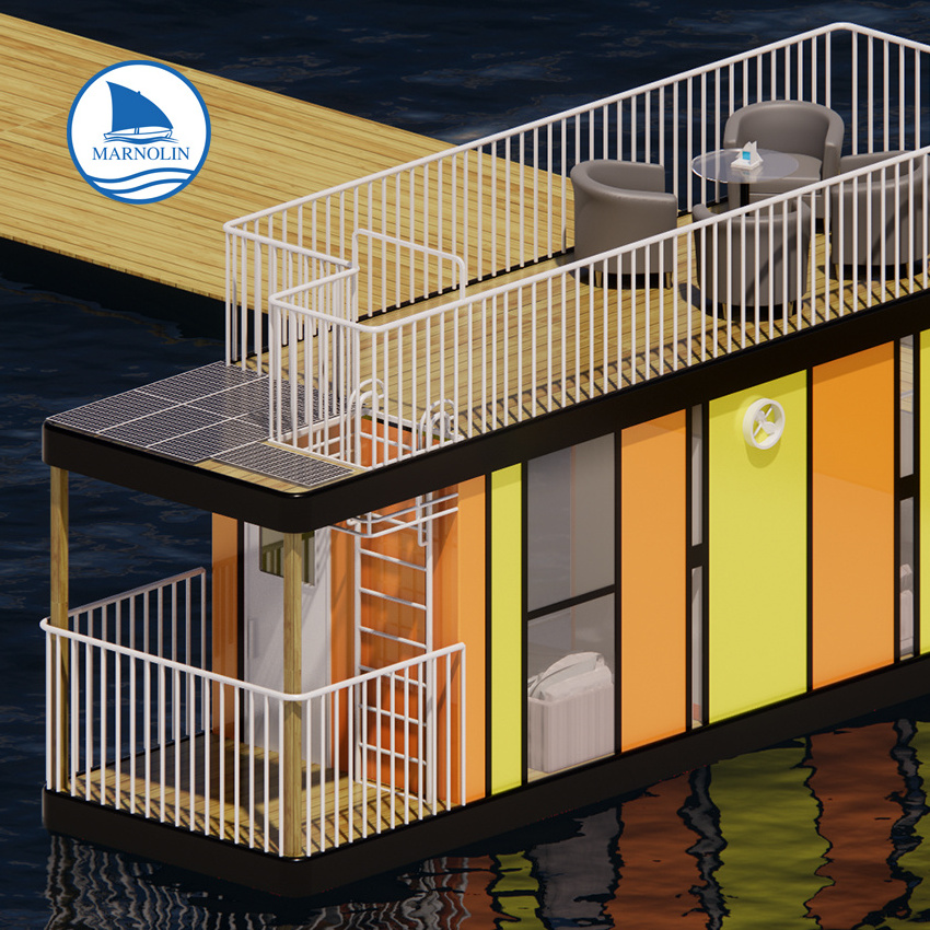 Prefabricated poly floating pontoon floats for work boat houseboat ...