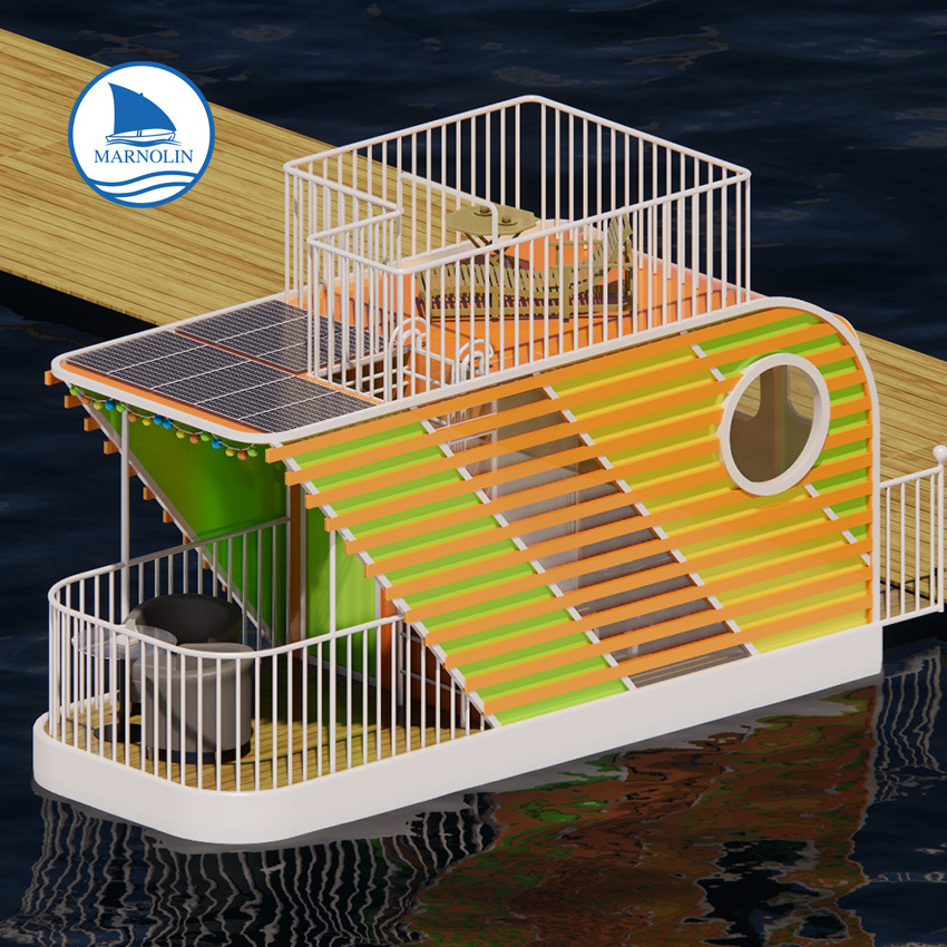 Prefabricated poly floating pontoon floats for work boat houseboat ...