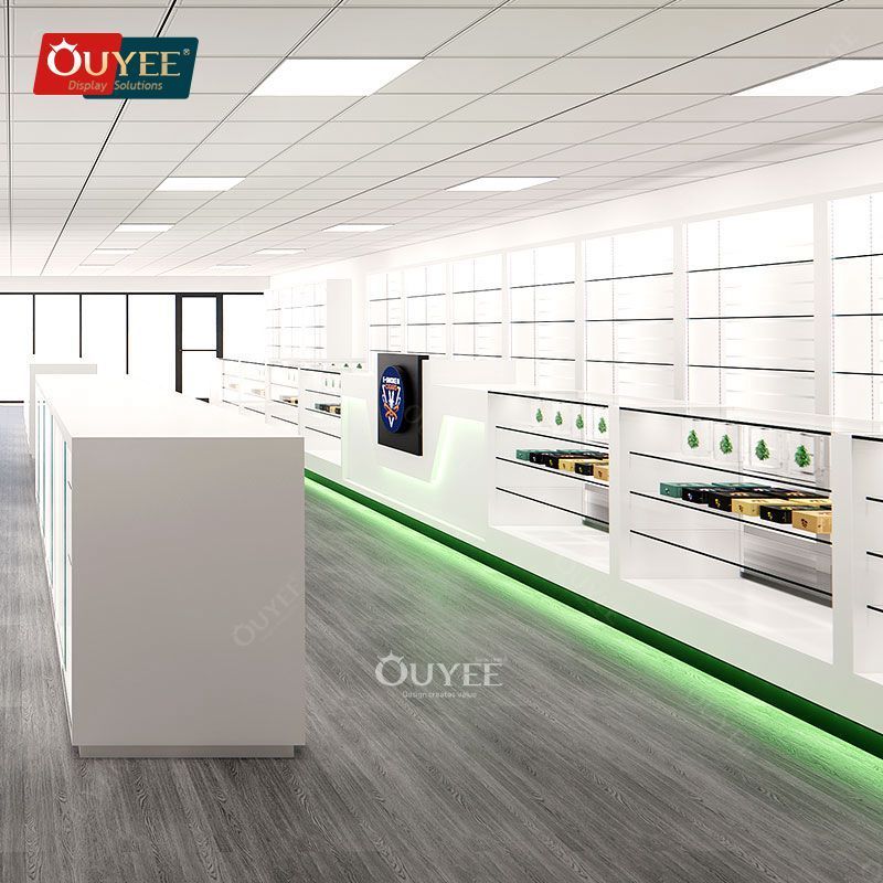 Factory Manufacturing Store Display Glass Case Tobacco Display Shelf ...