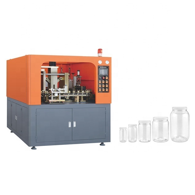 Factory hot sales hand feeding automatic pet jar blow molding machine ...