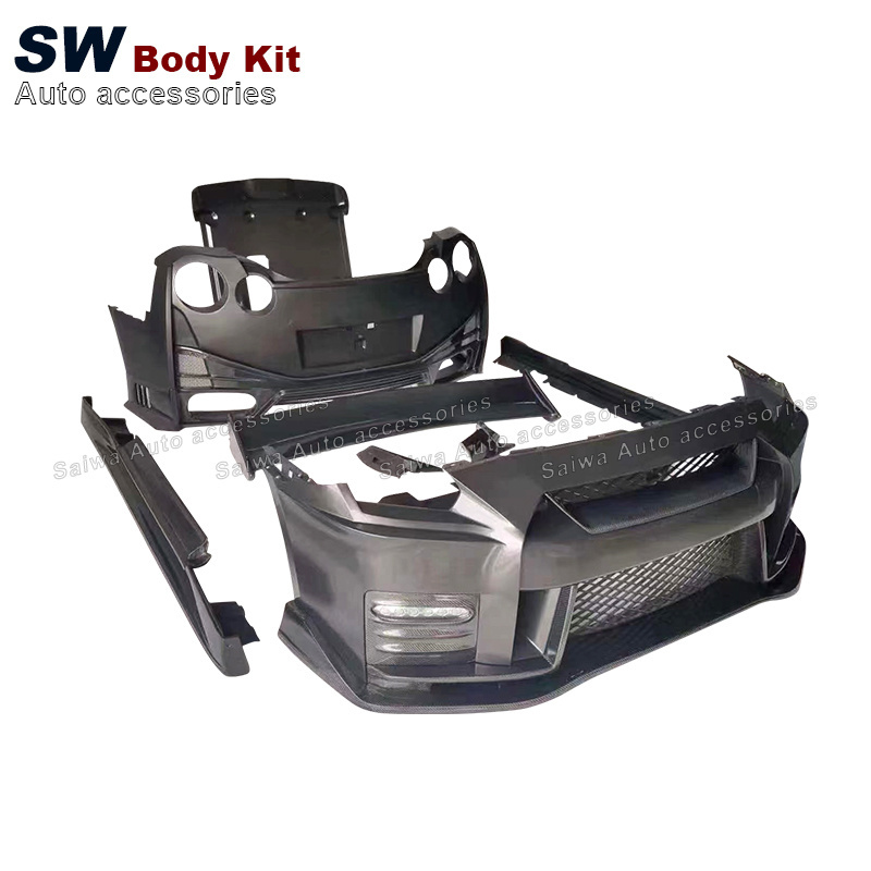 Body Kit High Quality Semi-carbon Fiber for Nissan GTR R35 Upgrade Kit ...