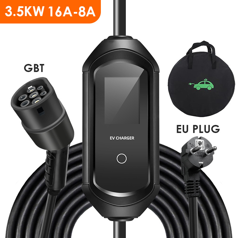 Portable Level 2 Ev Charger 7kw 11kw 22kw Wallbox Portable AC EV CHARGER For Electric Car ...