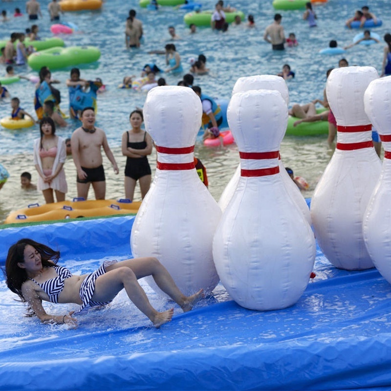 Large Inflatable Human Bowling Pin Set Game for Commercial Sale ...