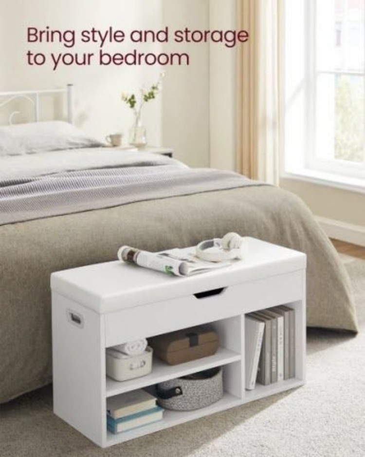 Shoe storage bench 80cm wide store