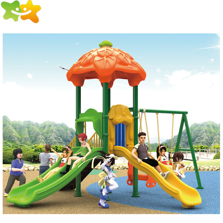 Baby slide backyard fun outdoor games plastic kids outdoor swing and ...