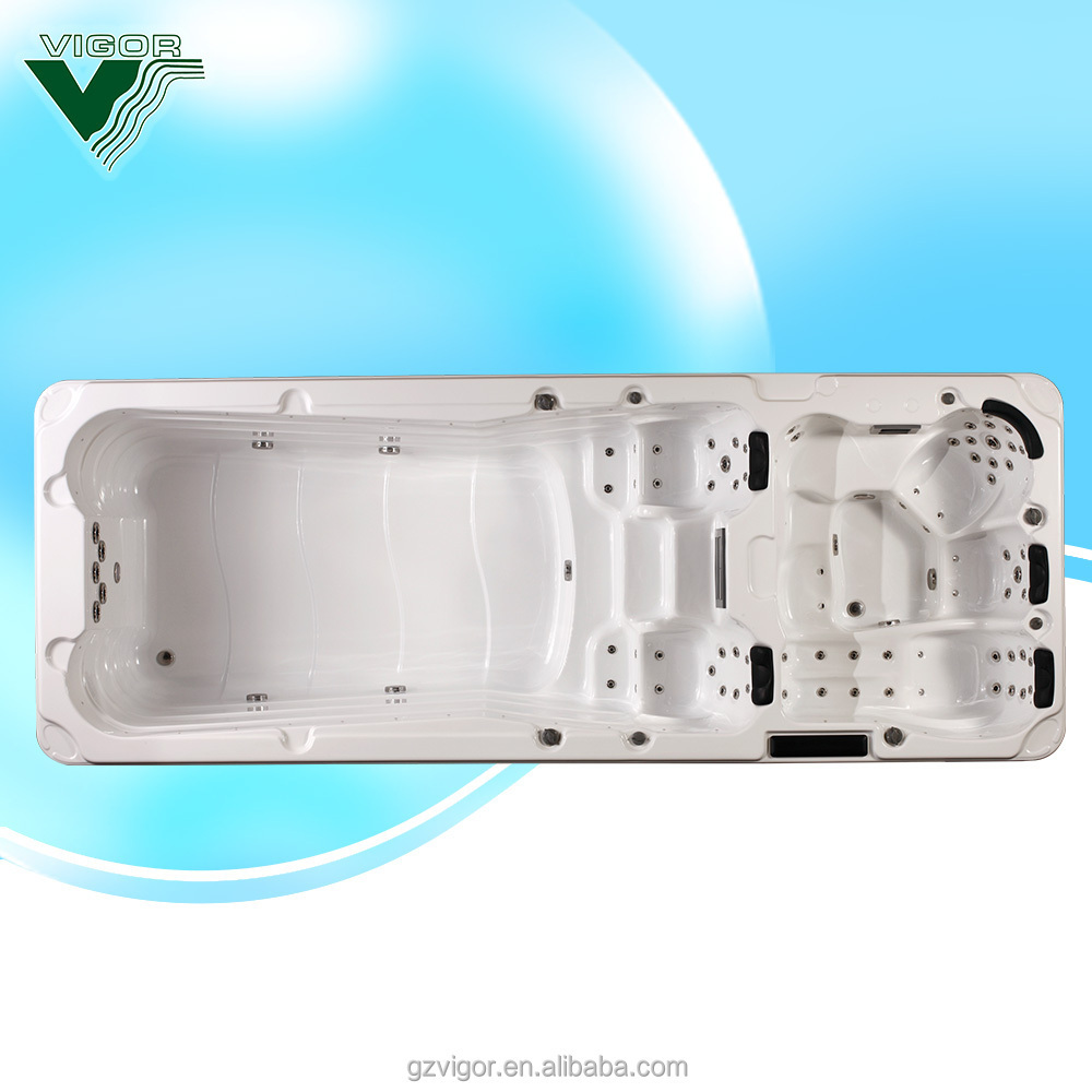 JY8601 Acrylic Swim Spa Shell / Fiberglass Hot Tub Swimming pool ...