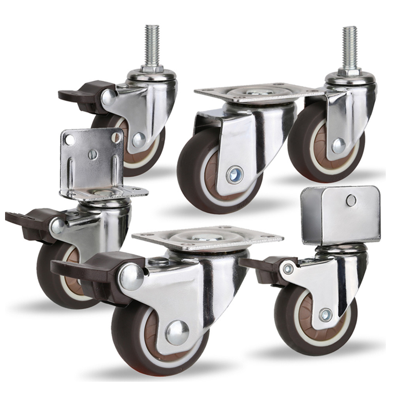 Weihang 2 inch tpe caster wheel 1 Inch Small Tiny Shopping Cart Wheel ...