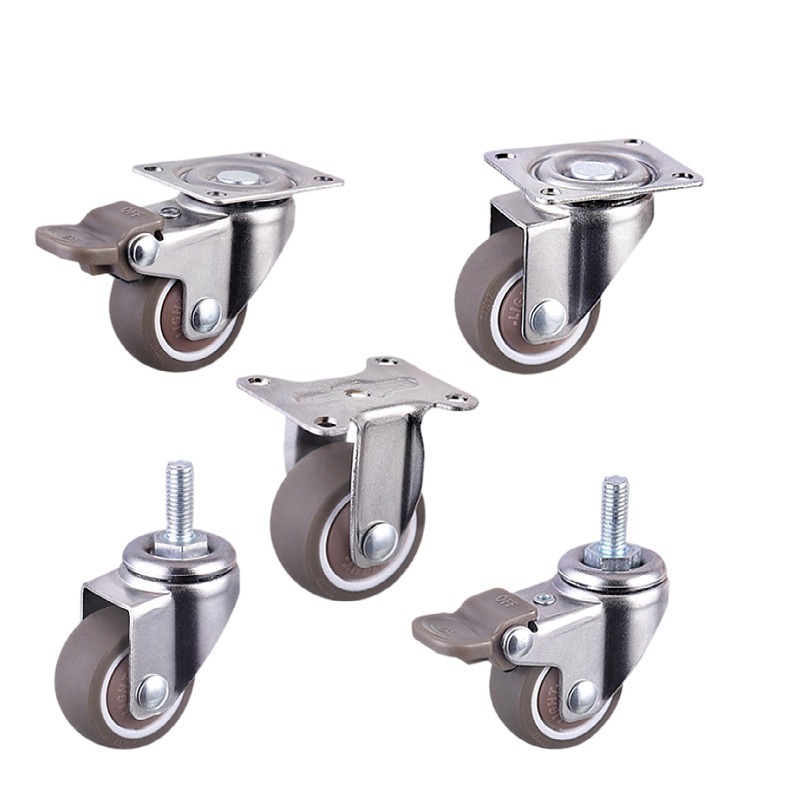 Weihang 2 inch tpe caster wheel 1 Inch Small Tiny Shopping Cart Wheel ...