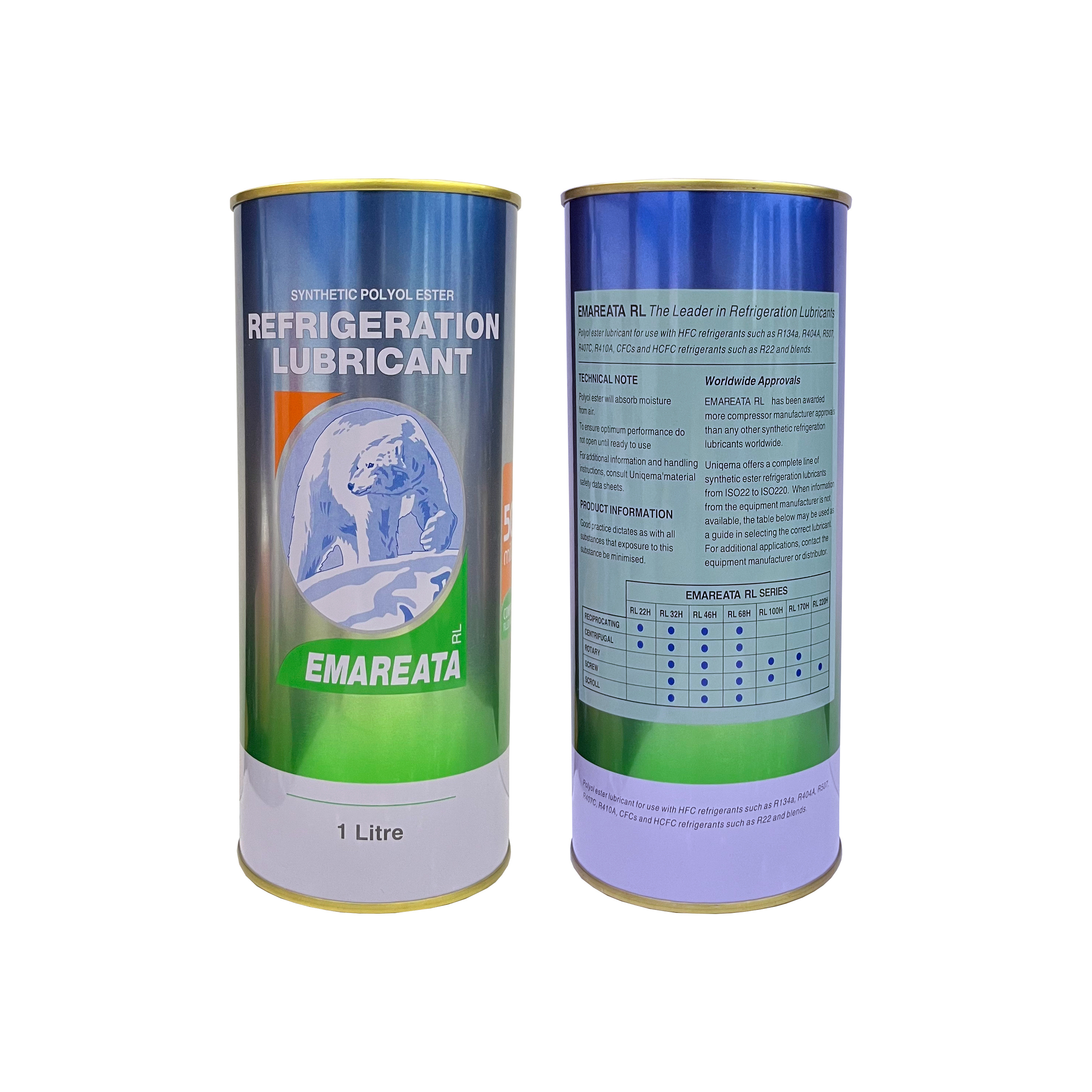 RL32H RL46H RL68H R134A Synthetic Compressor Oil Refrigeration ...