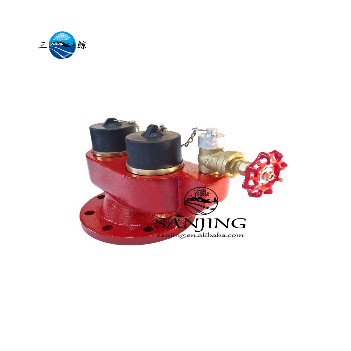 4" Flange Fire Valve 2 Way Breeching Water Inlet Valve | Bestsuppliers.com