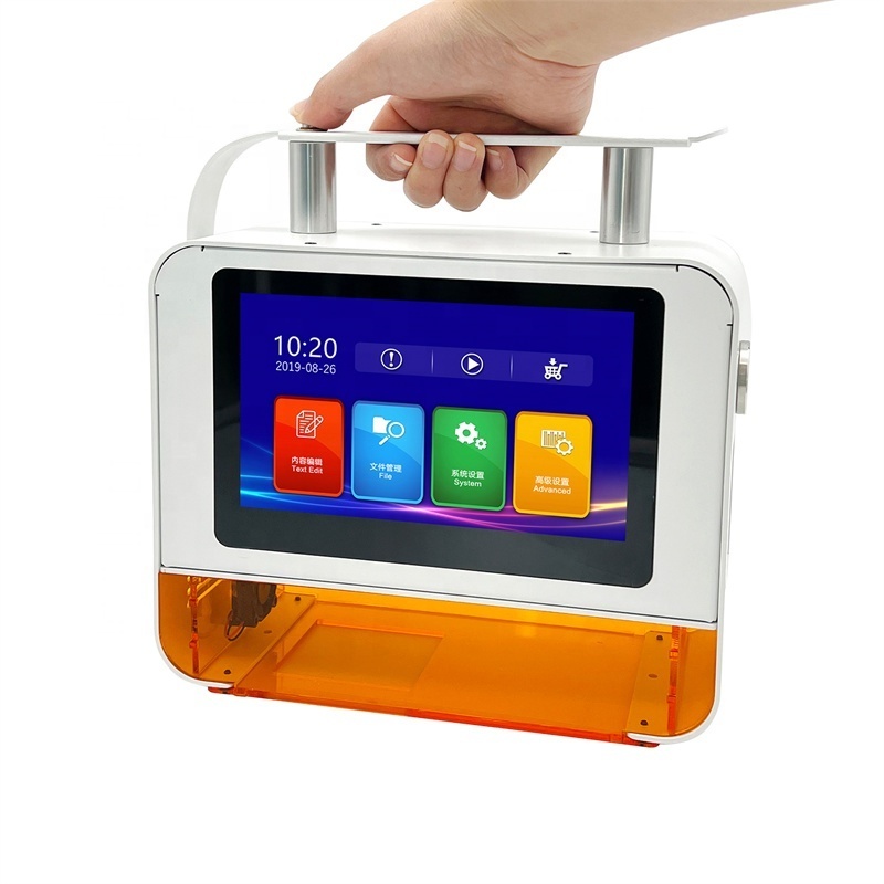 CO2 wood metal plastic hand held small laser gun printer ...