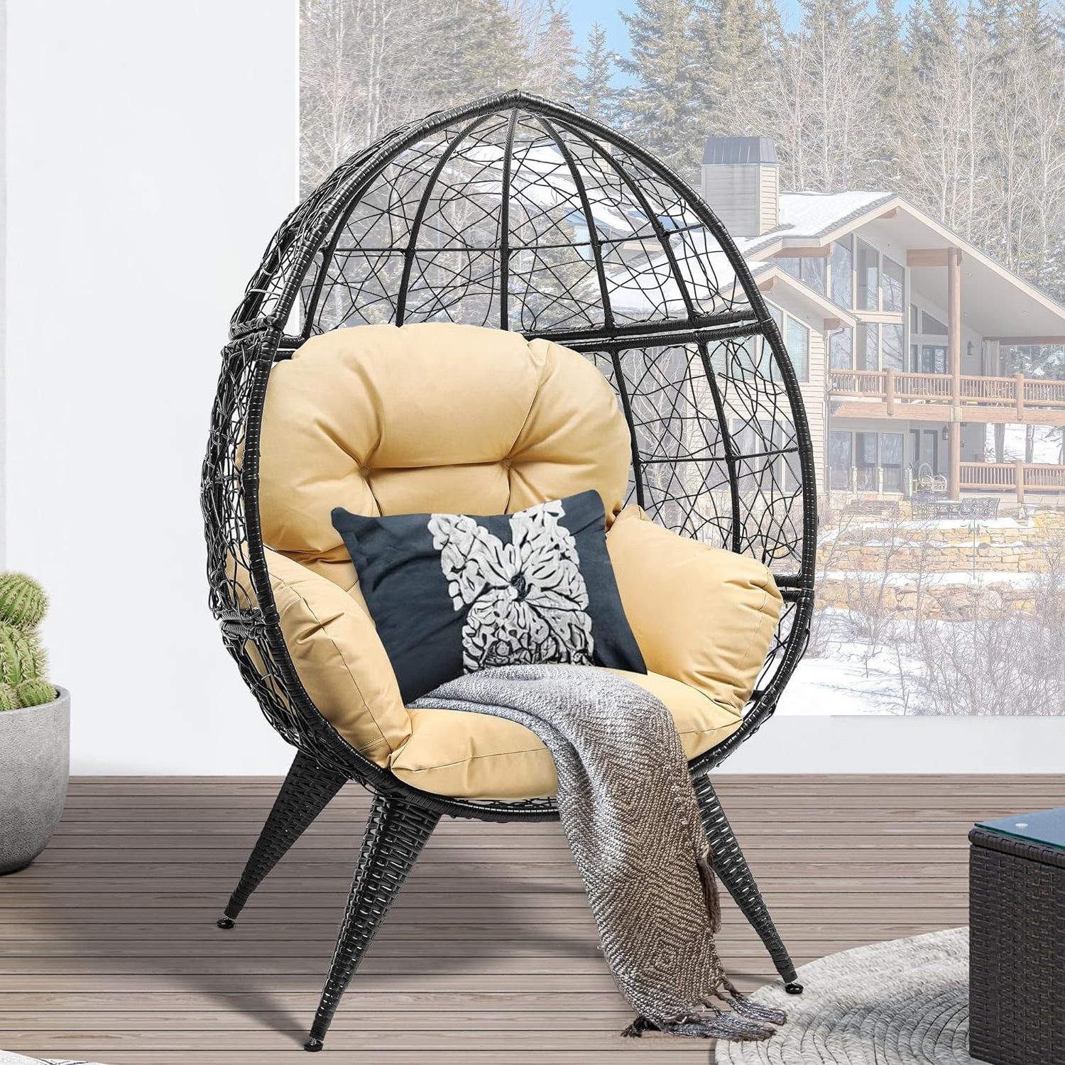Large basket chair store