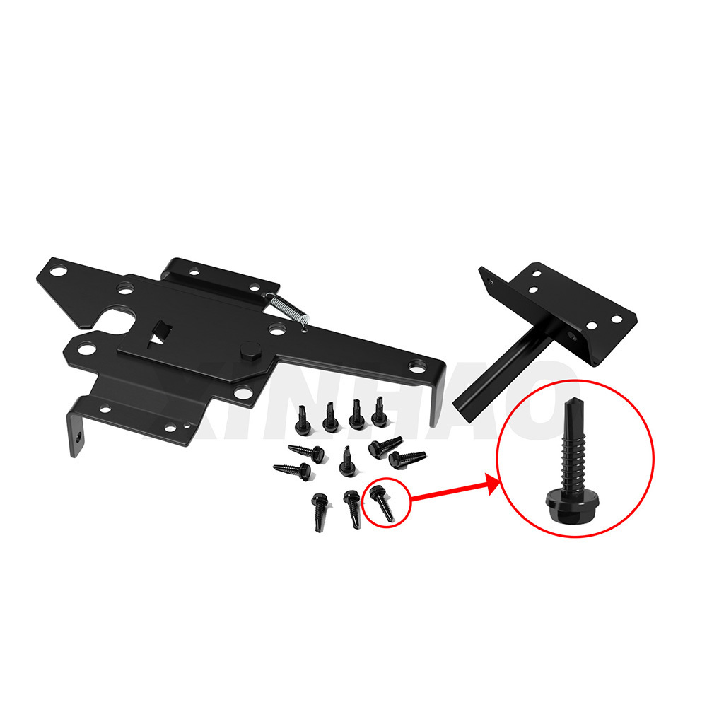 Upgrade Self-Locking Gate Latch for Wooden Fence Heavy Duty Automatic ...