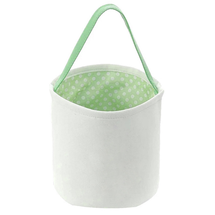 Candy Basket Canvas Fabric sublimation blank easter baskets for kids ...