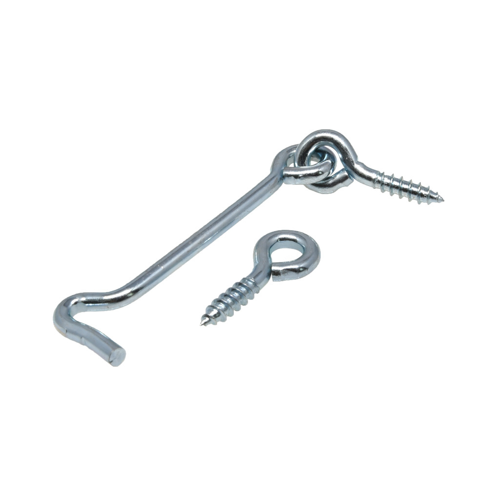 Steel zinc plated safety gate hook and eye door Latch Window Catch ...